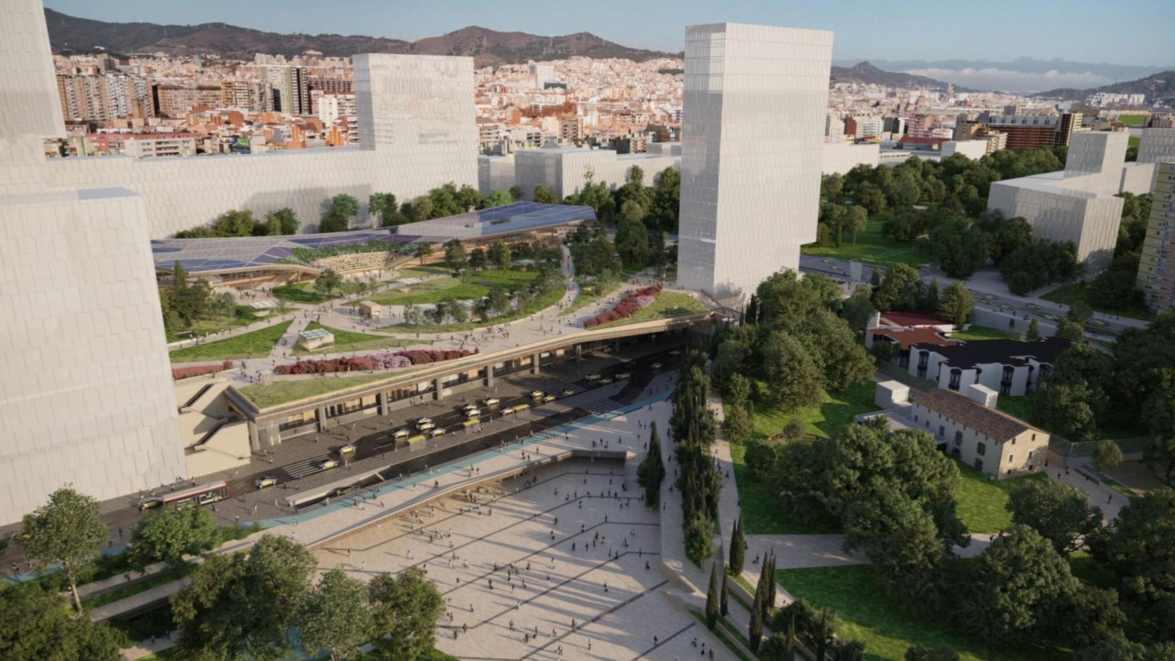 Así avanzan las obras de la Sagrera: vista aérea de la futura estación ...